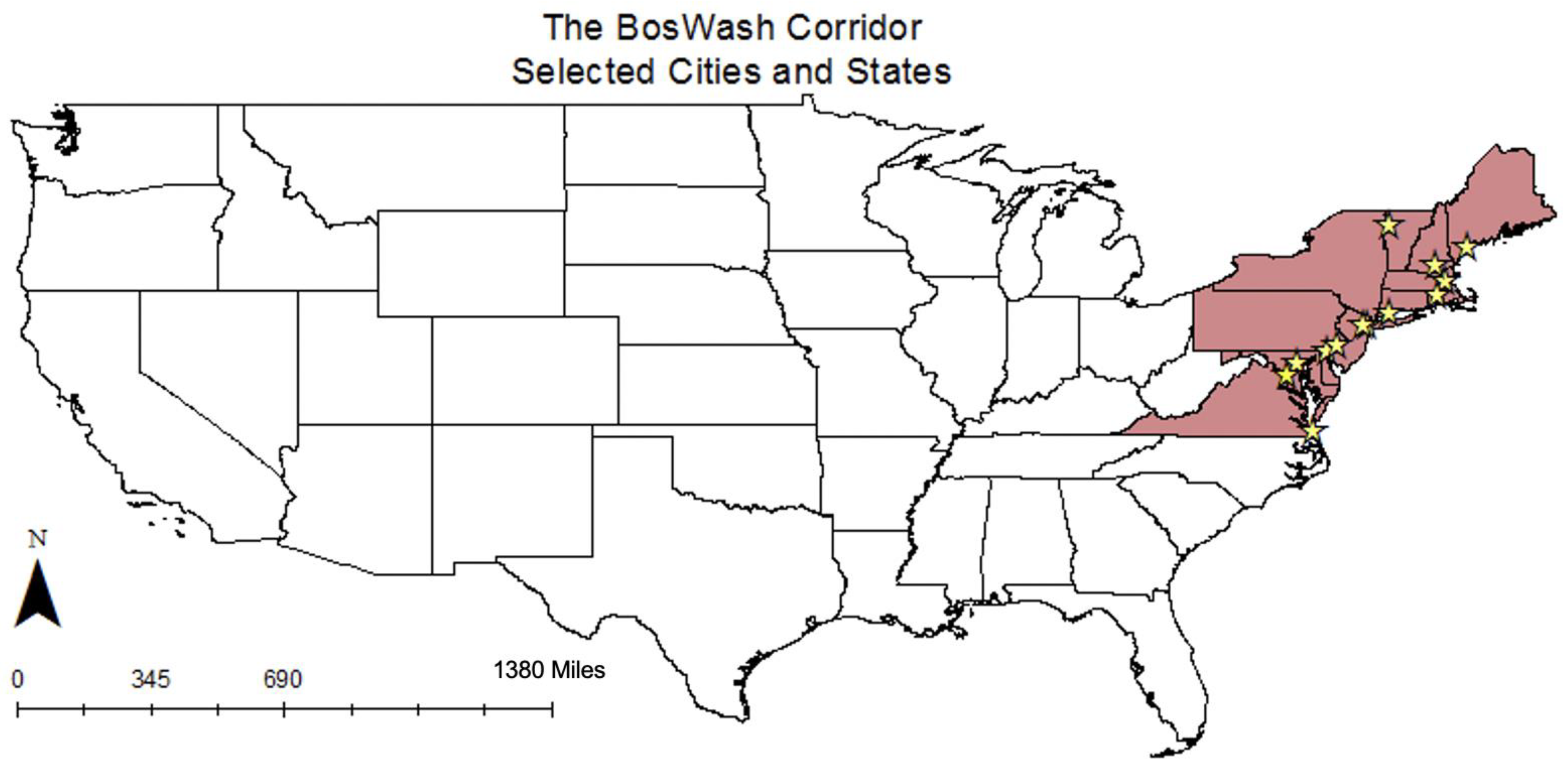 The BosWash Infrastructure Biome and Energy System Succession