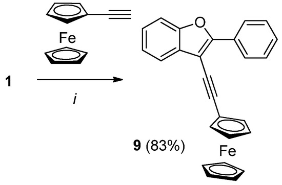 Synthesis of Novel Ferrocene-Benzofuran Hybrids via Palladium- and ...