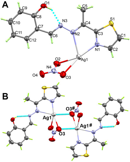 Synthesis of a New Dinuclear Ag(I) Complex with Asymmetric Azine Type Ligand: X-ray Structure ...