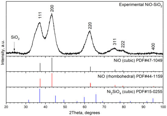 Defect Structure of Nanocrystalline NiO Oxide Stabilized by SiO2