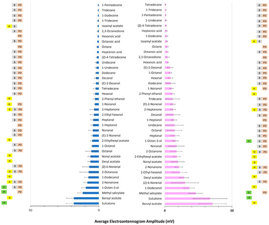 Antennal Sensitivity of Spotted Lanternflies, Lycorma delicatula ...