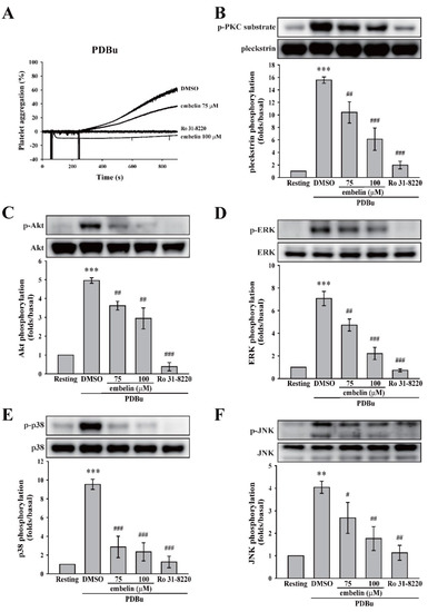 Embelin as a Novel Inhibitor of PKC in the Prevention of Platelet ...