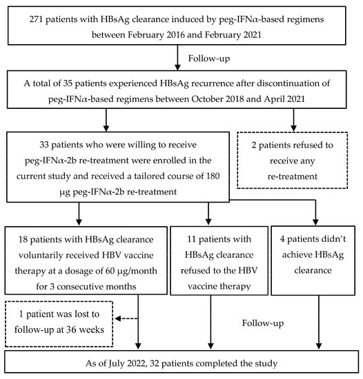 JCM | Free Full-Text | Short-Term Peg-IFN α-2b Re-Treatment Induced a ...