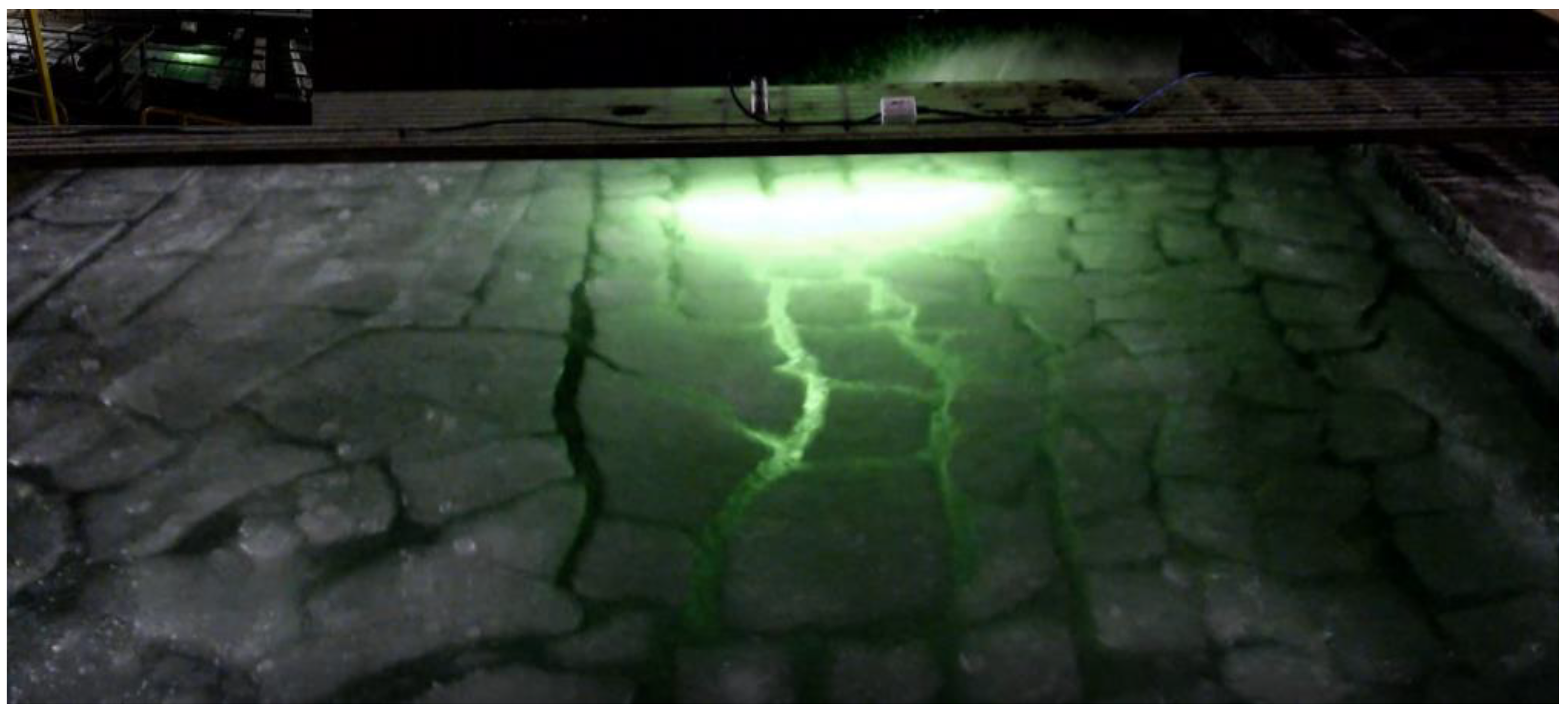 Laboratory Measurements of Surface Wave Propagation through Ice Floes ...