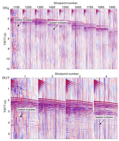 Seismic Multiple Attenuation in the Continent–Ocean Transition Zone of the Northern South China Sea