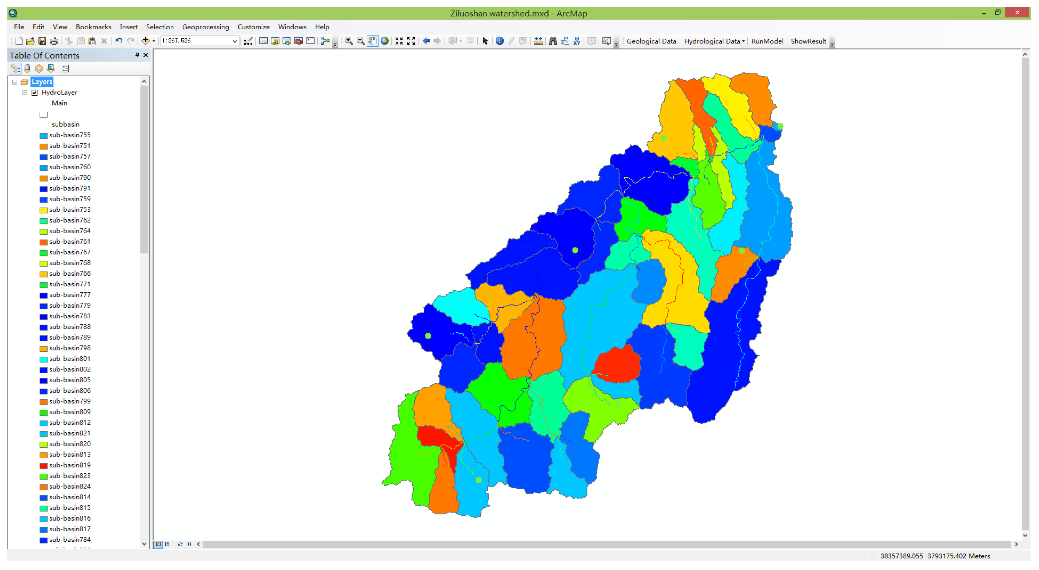 Seamlessly Coupling Hydrological Modelling Systems and GIS through Object-Oriented Programming