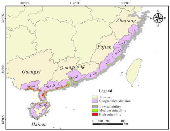 Identification of Suitable Mangrove Distribution Areas and Estimation ...
