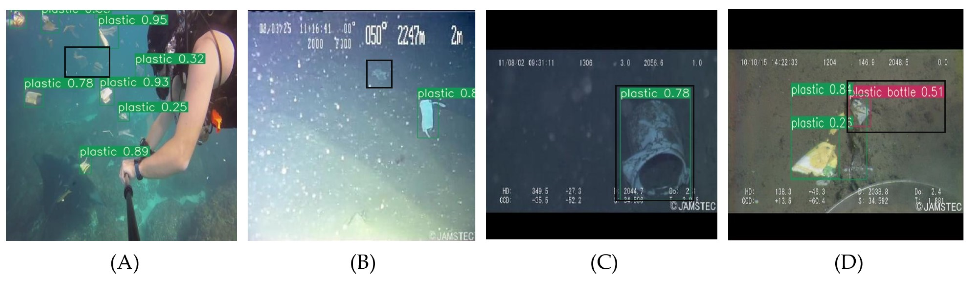 YOLOv7t-CEBC Network for Underwater Litter Detection
