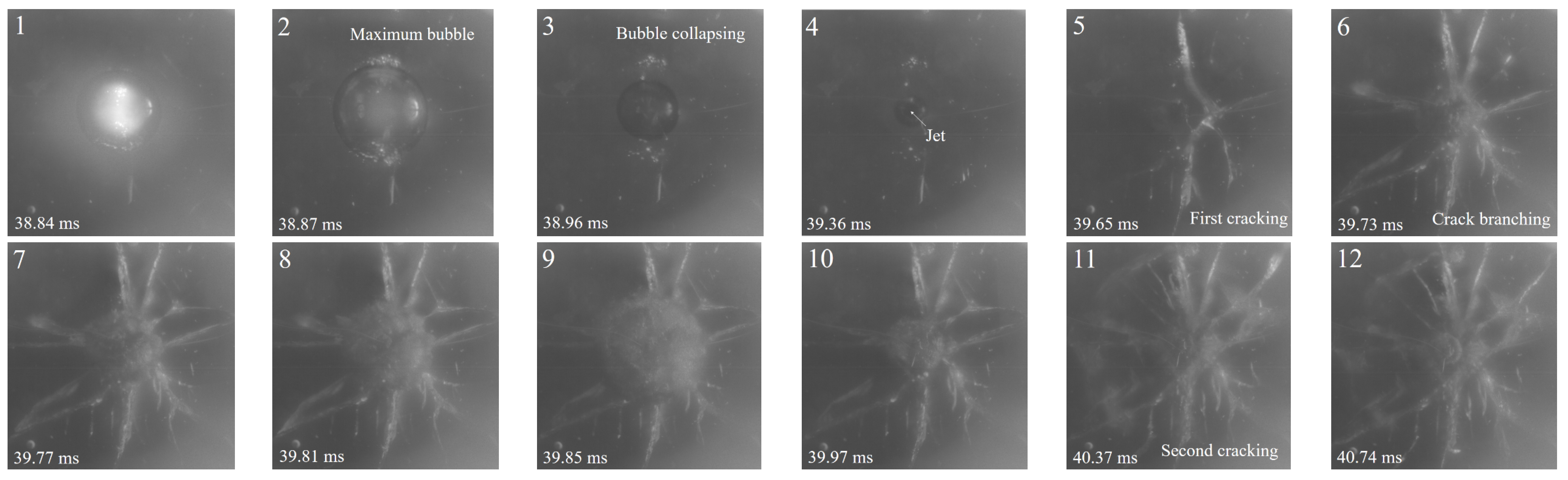 Removing Ice from Frozen Structures Using Bubble Pulsation Energy