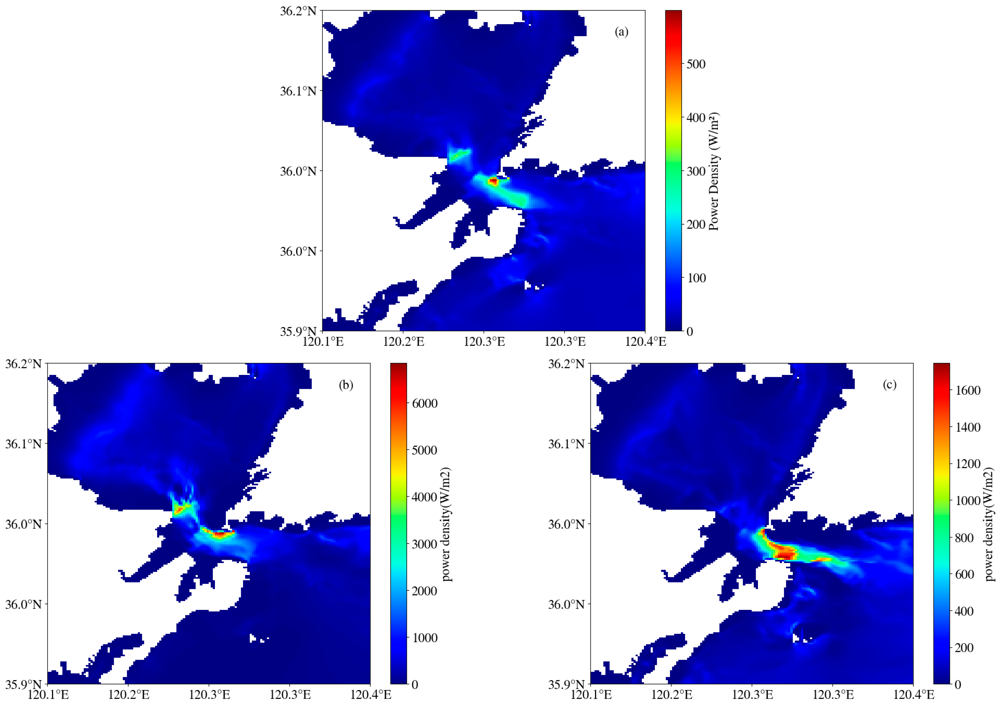 Evaluation of the Hydrodynamic Impacts of Tidal Turbine Arrays in Jiaozhou Bay