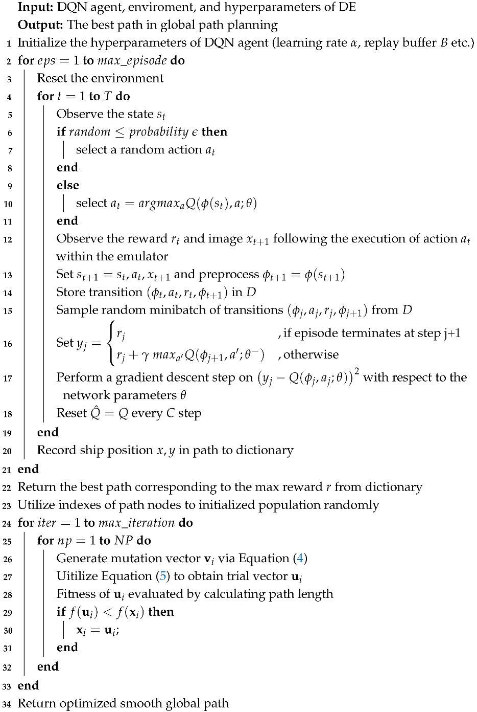 Differential Evolution Deep Reinforcement Learning Algorithm for Dynamic Multiship Collision ...