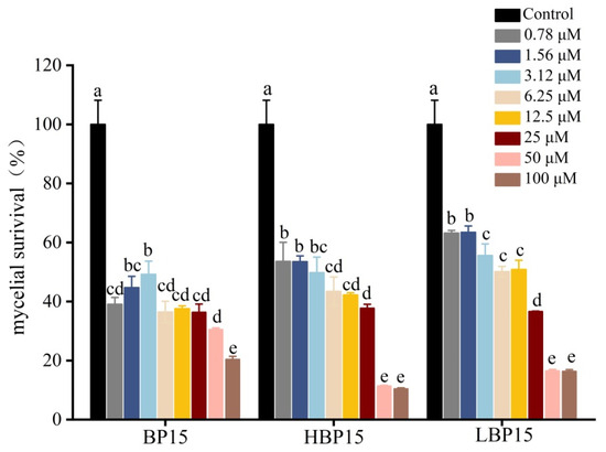 Control of Postharvest Green Mold in Citrus by the Antimicrobial Peptide BP15 and Its Lipopeptides