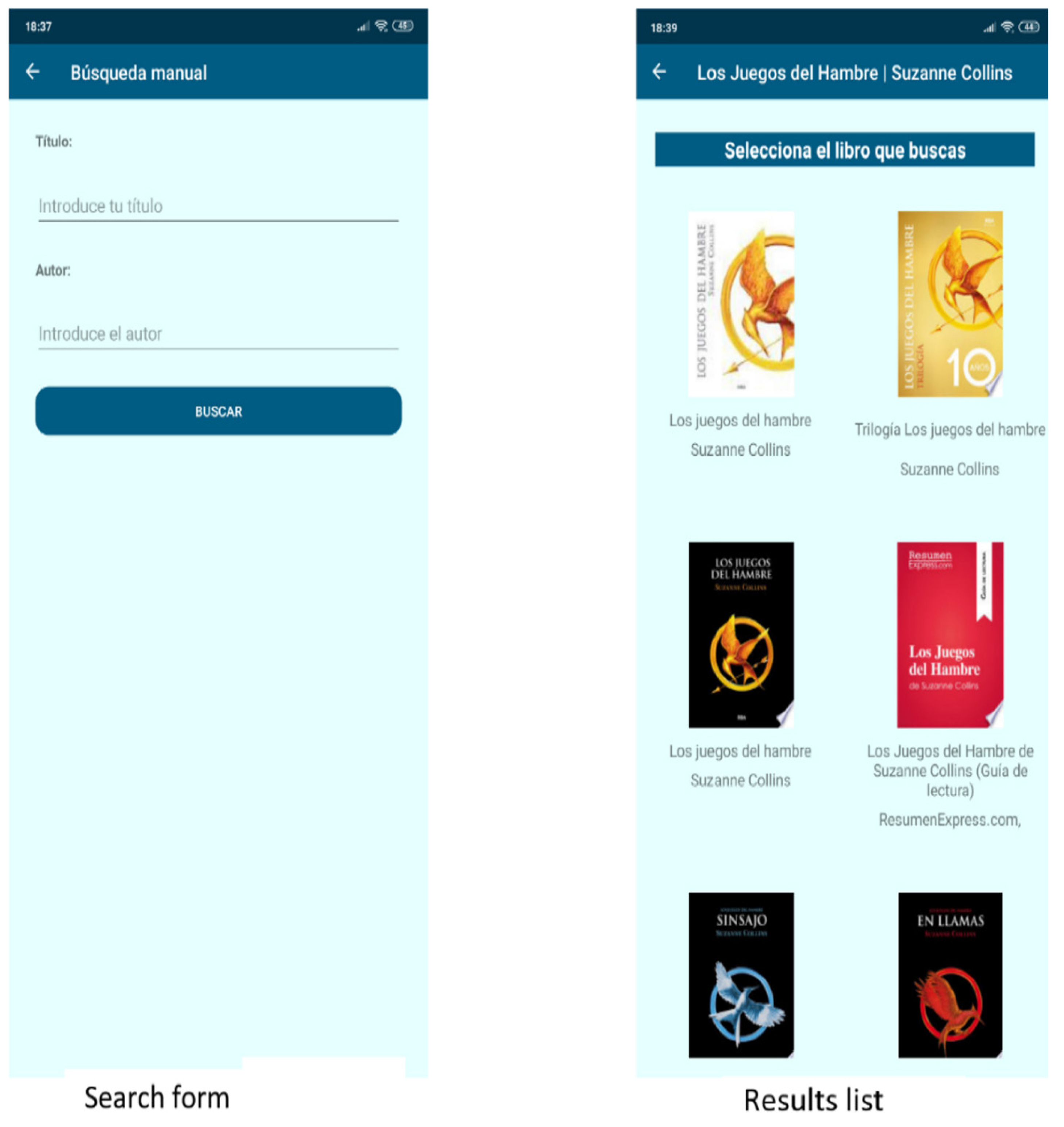 Development of a Mobile Application to Buy Books through Visual Recognition