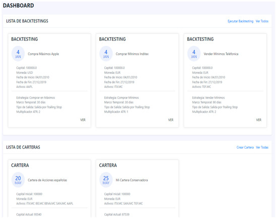 Development of a Backtesting Web Application for the Definition of ...