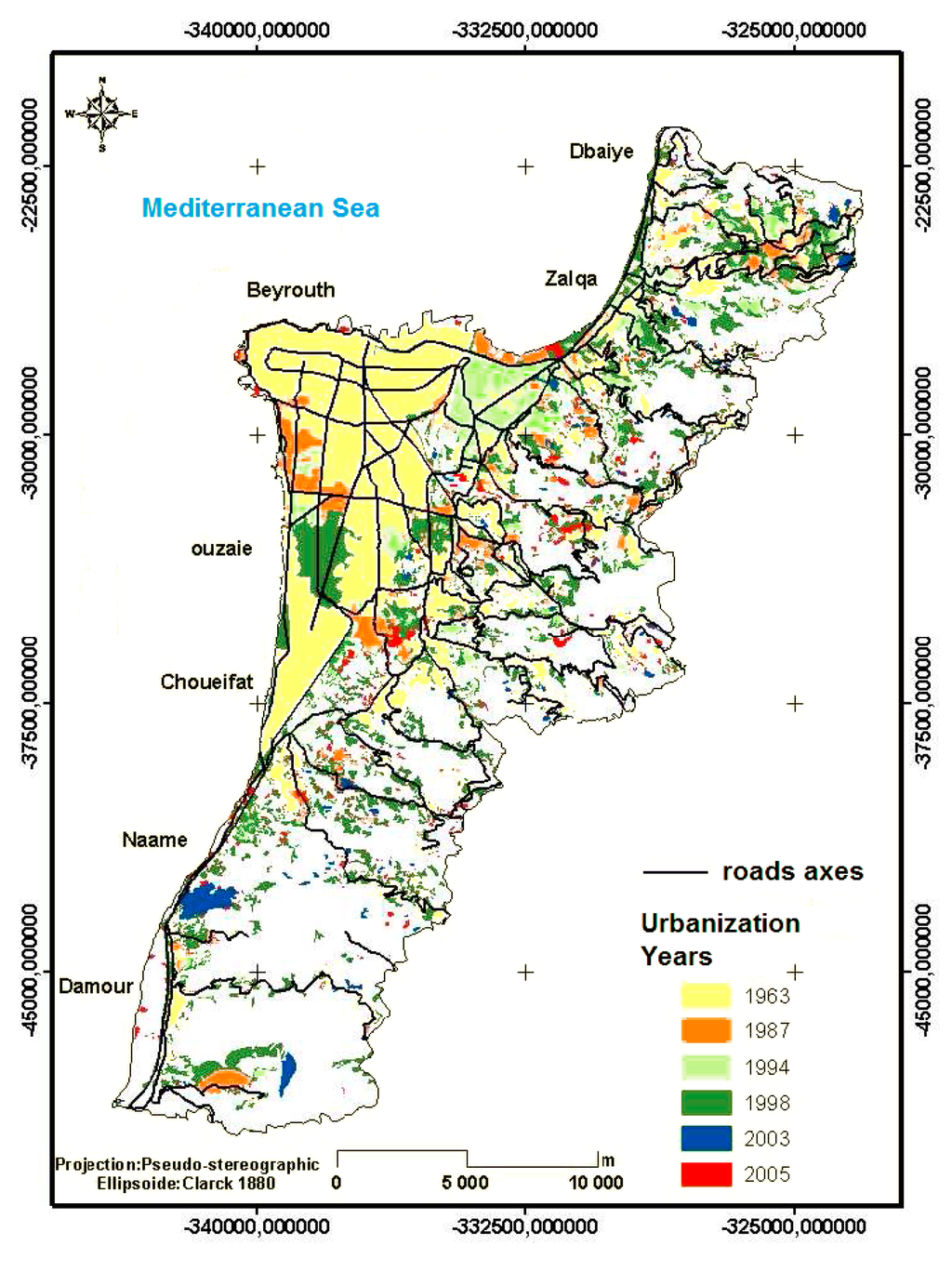 Mapping Urban Transitions in the Greater Beirut Area Using Different ...