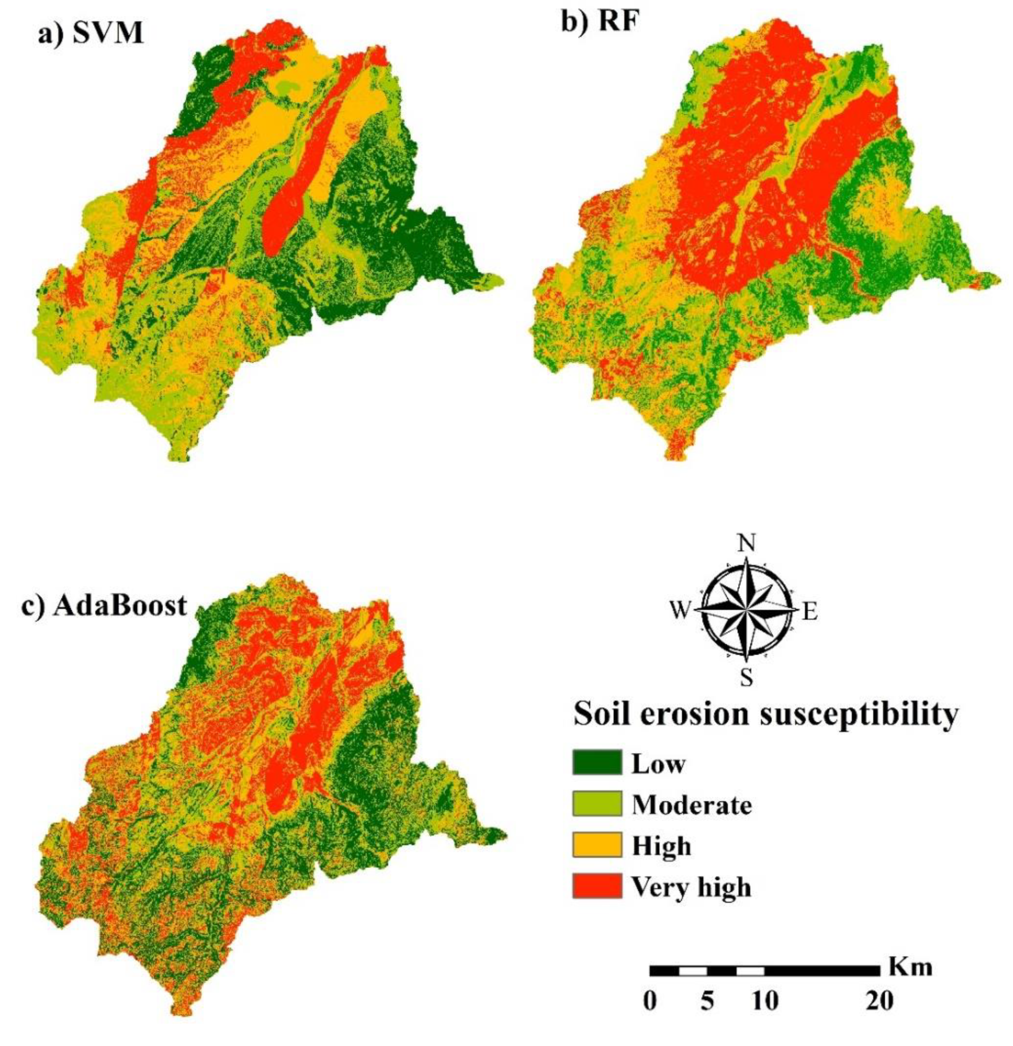 Soil Erosion Susceptibility Mapping in Kozetopraghi Catchment, Iran: A ...