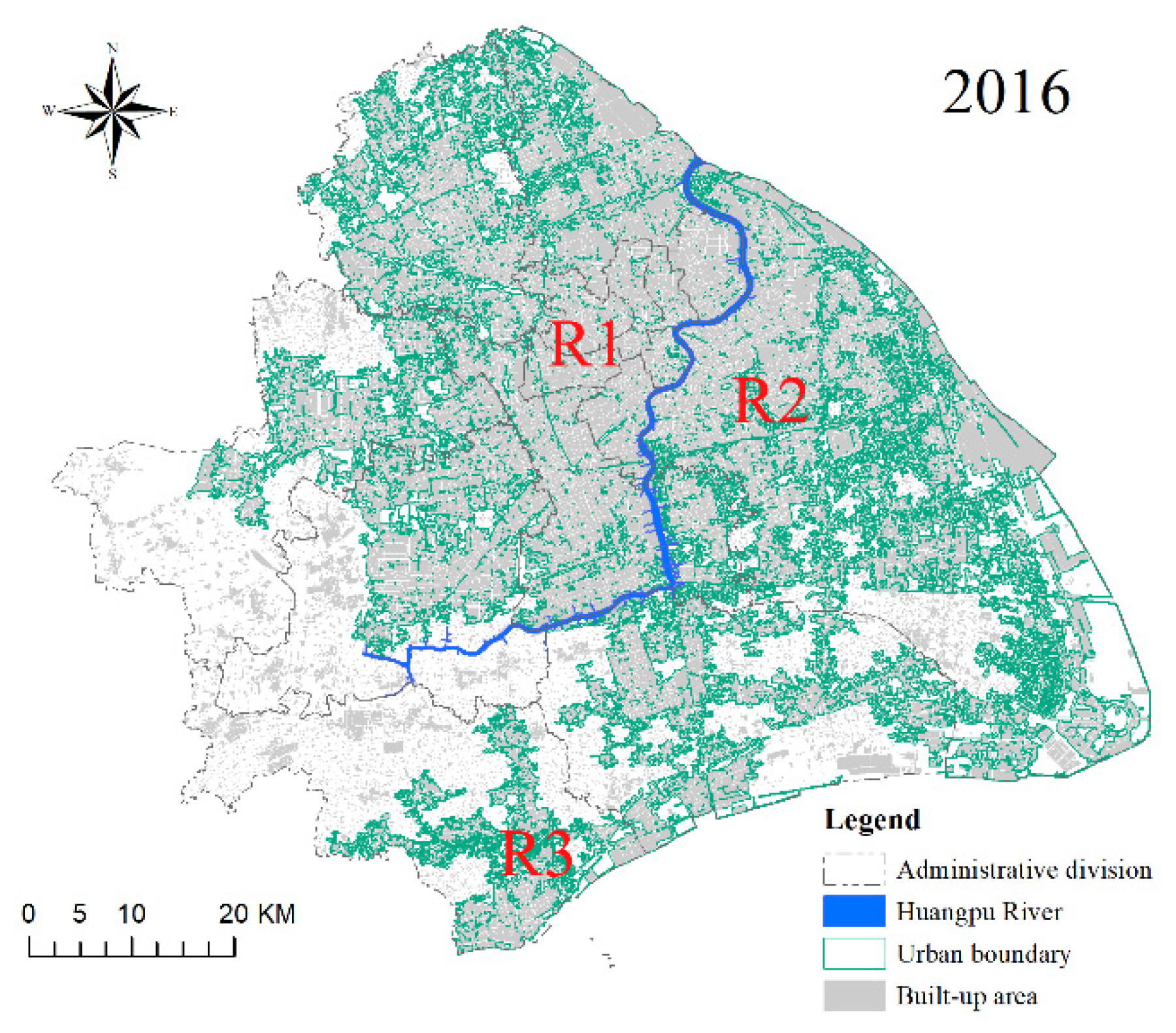 A Fractal Approach to Urban Boundary Delineation Based on Raster Land ...
