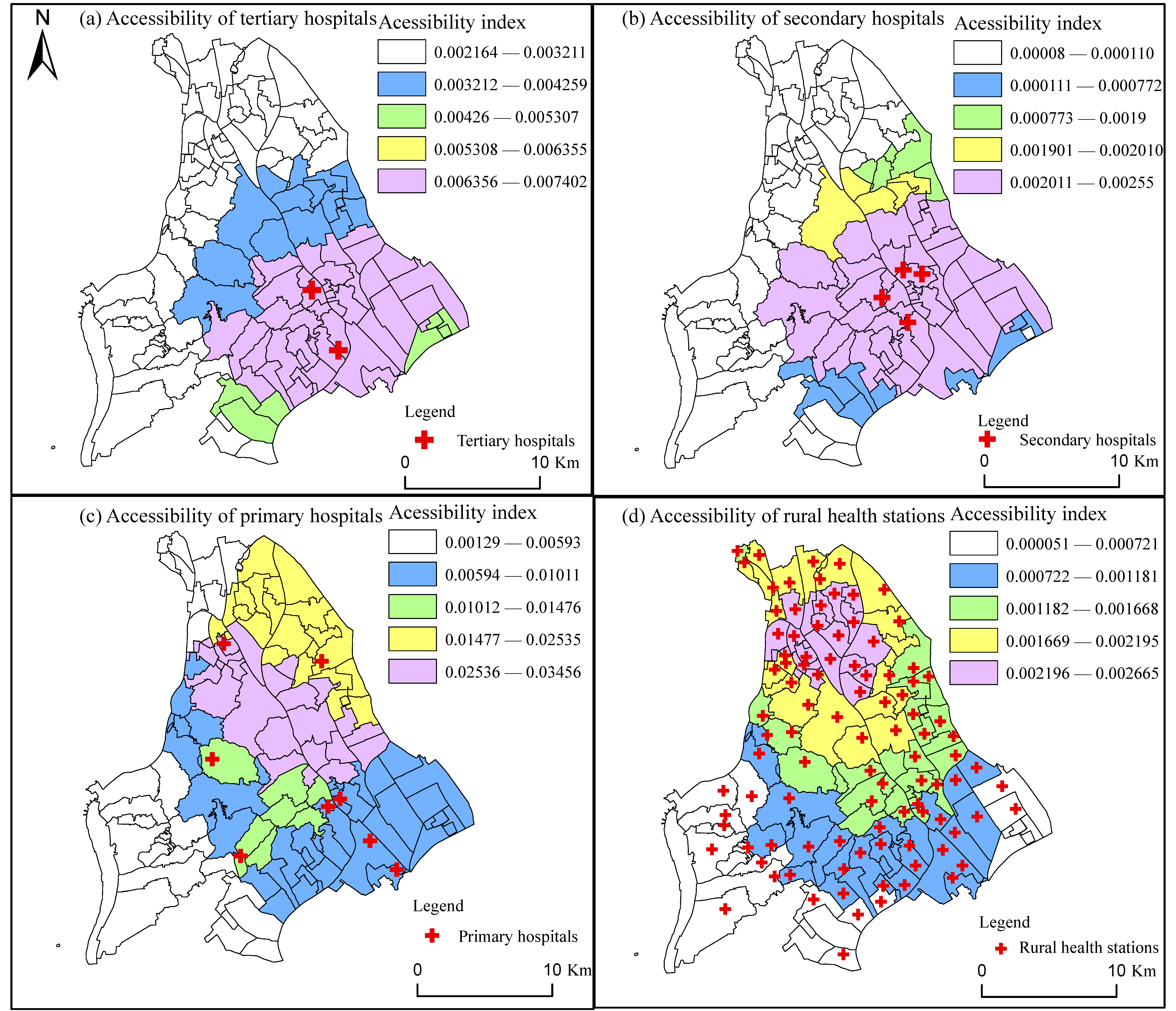 Differences in Accessibility of Public Health Facilities in ...