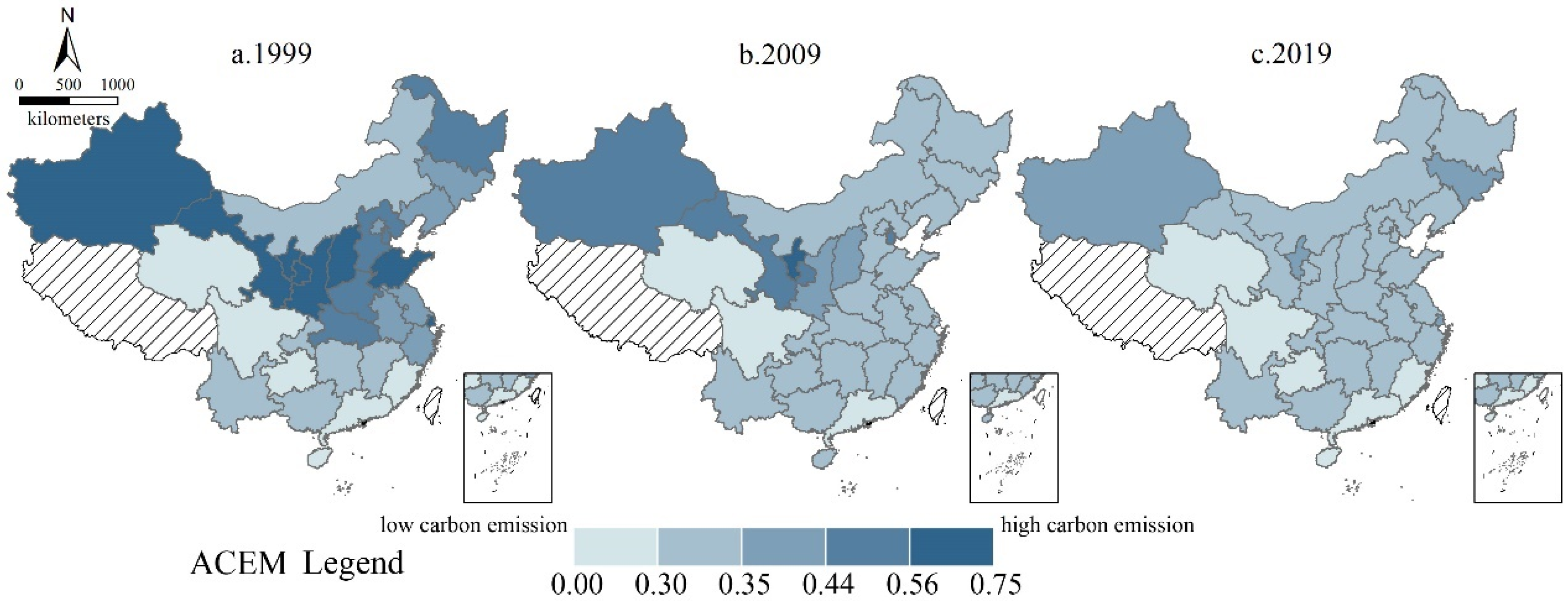 The Evolution and Response of Space Utilization Efficiency and Carbon ...