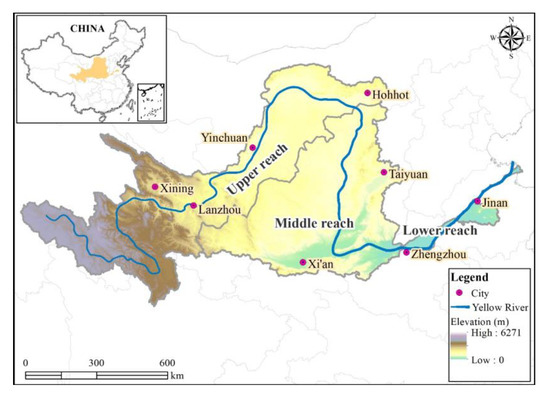 Where Is The Yellow River Located On A Map