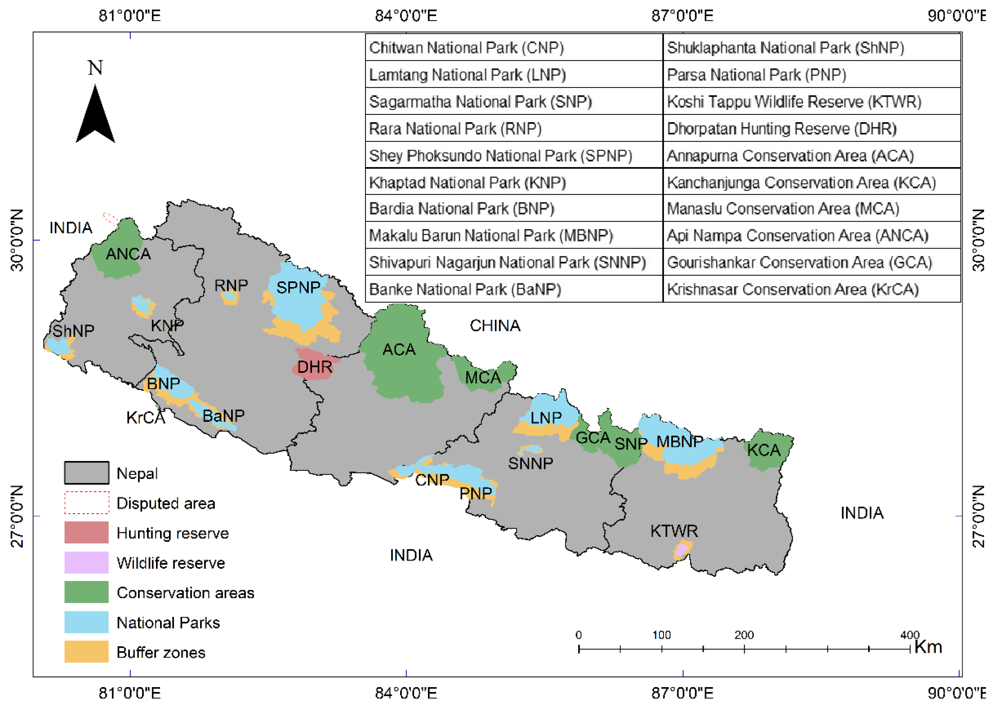 Land Free Full Text Knowledge Mapping On Nepals Protected Areas