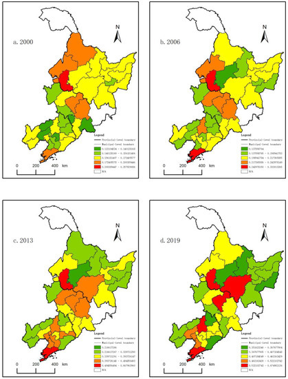 Study on Spatial–Temporal Evolution Characteristics and Restrictive Factors of Urban–Rural ...