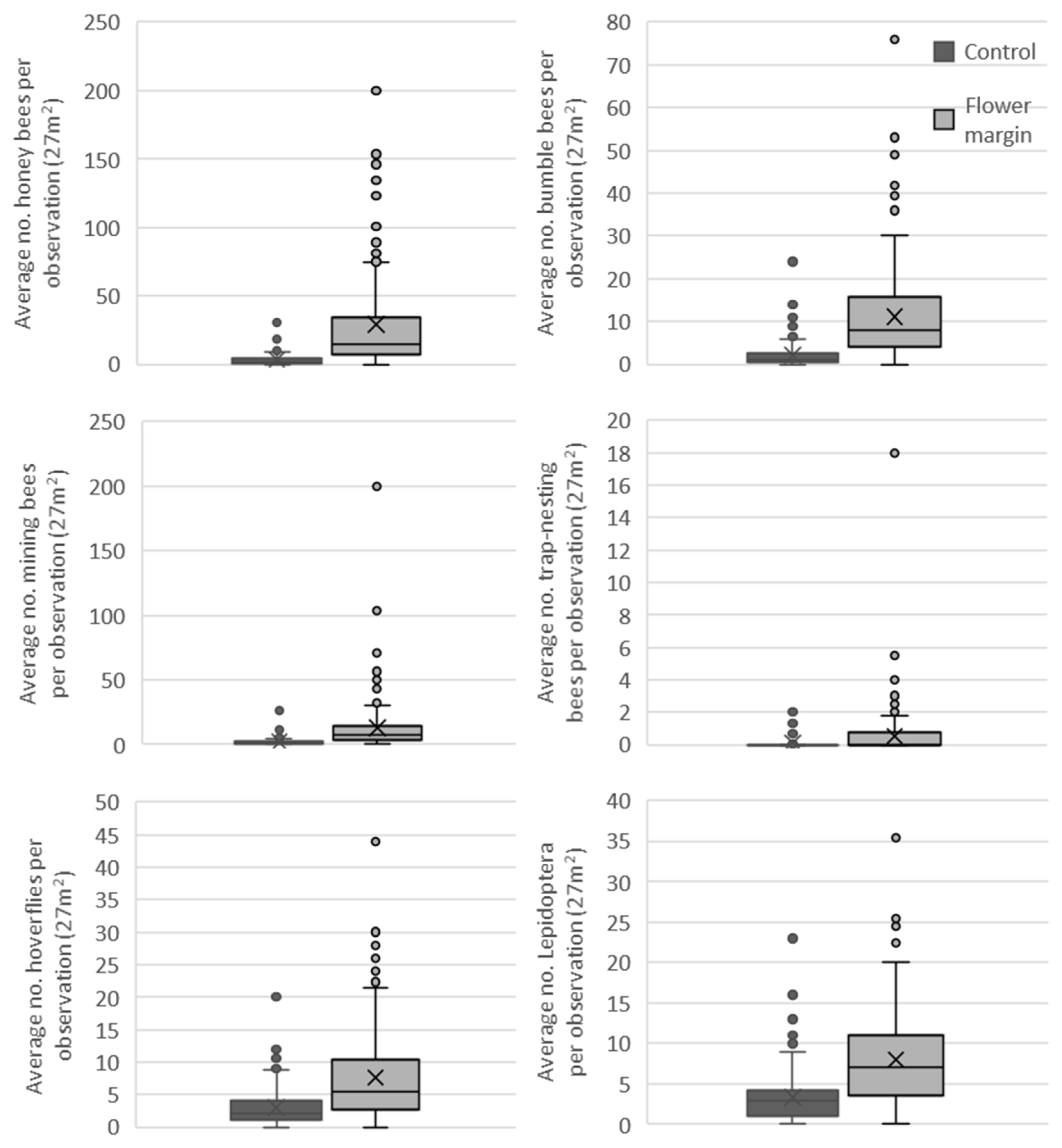Flower Margins: Attractiveness over Time for Different Pollinator Groups