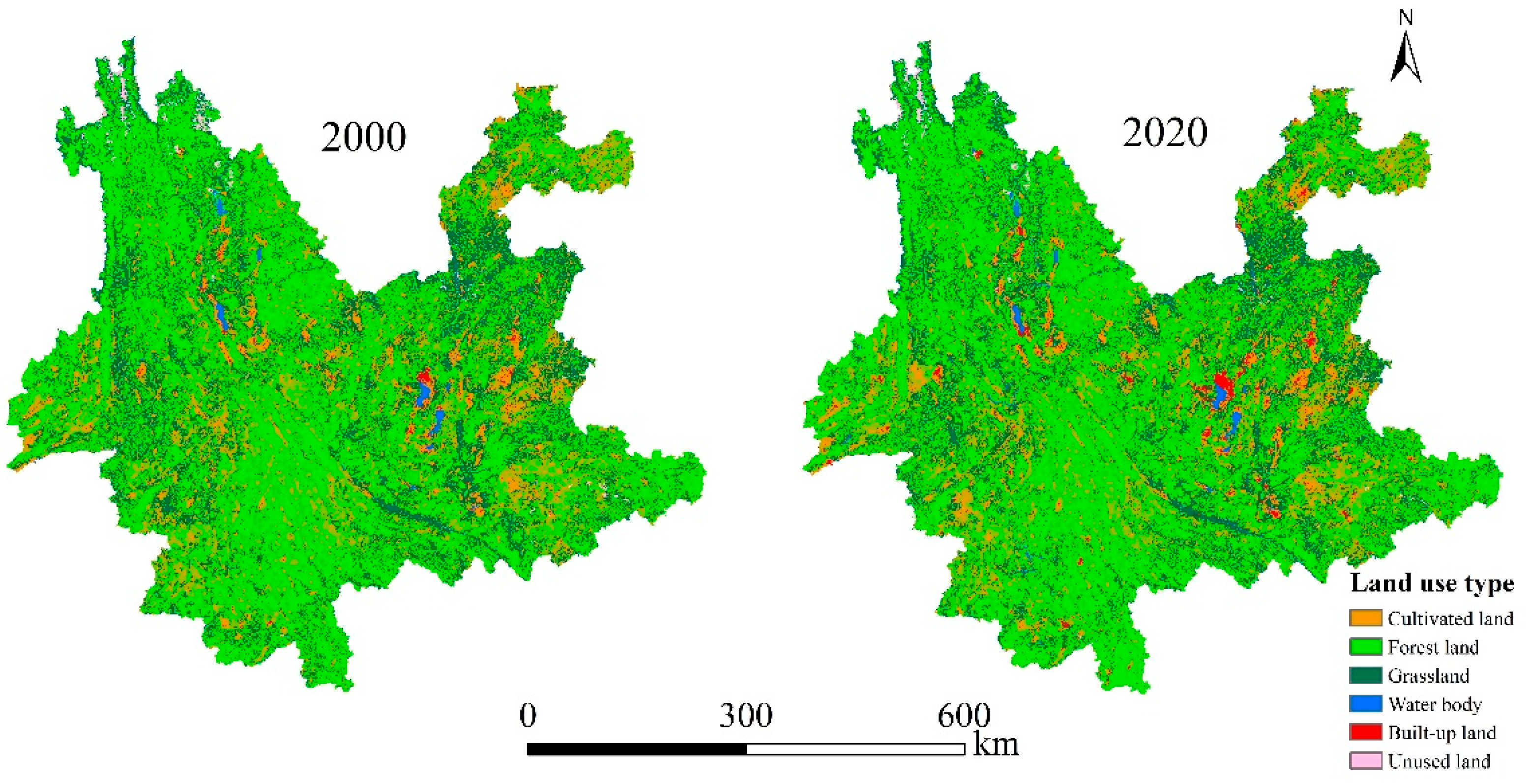 Spatial–Temporal Evolution of Ecosystem Service Value in Yunnan Based on Land Use
