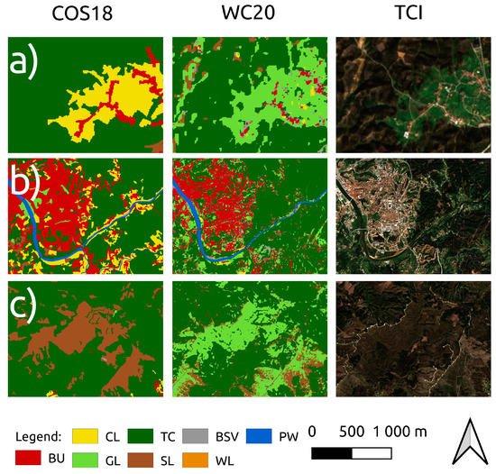 Thematic Comparison between ESA WorldCover 2020 Land Cover Product and ...