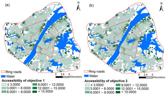 Land Free Full Text Spatial Optimization Of Park Green Spaces By An