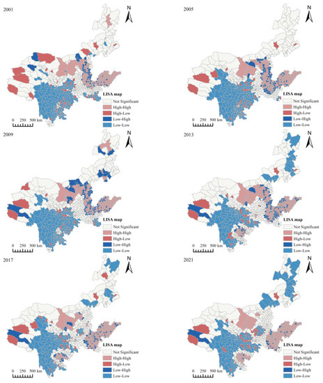 Land | Free Full-Text | Spatiotemporal Evolution and Correlation ...