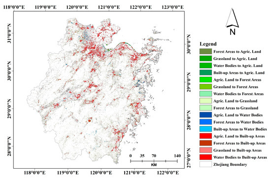 Spatiotemporal Analysis and Prediction of Urban Land Use/Land Cover Changes Using a Cellular ...