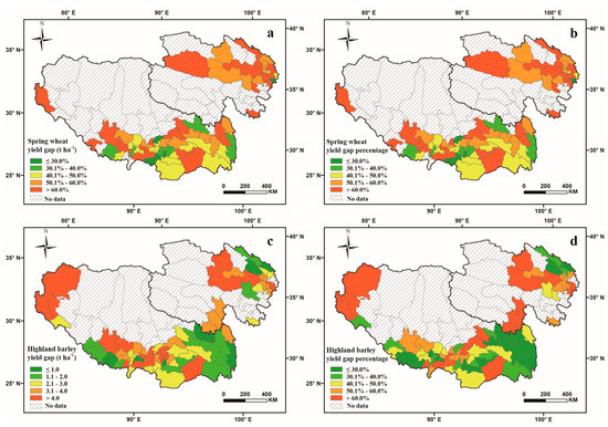 Spatial Distributions of Yield Gaps and Production Increase Potentials ...