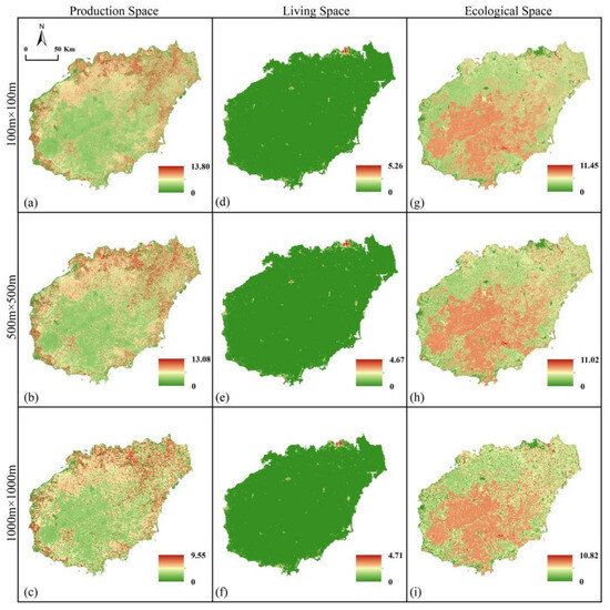 Evaluation of Spatial Functions and Scale Effects of “Production–Living ...