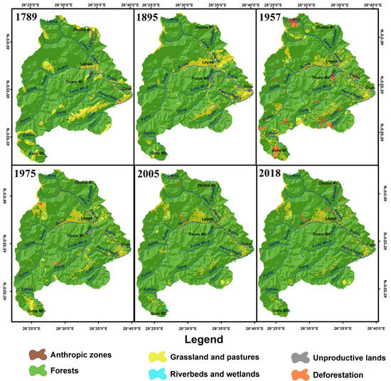Land | Free Full-Text | Using Diachronic Cartography and GIS to Map ...