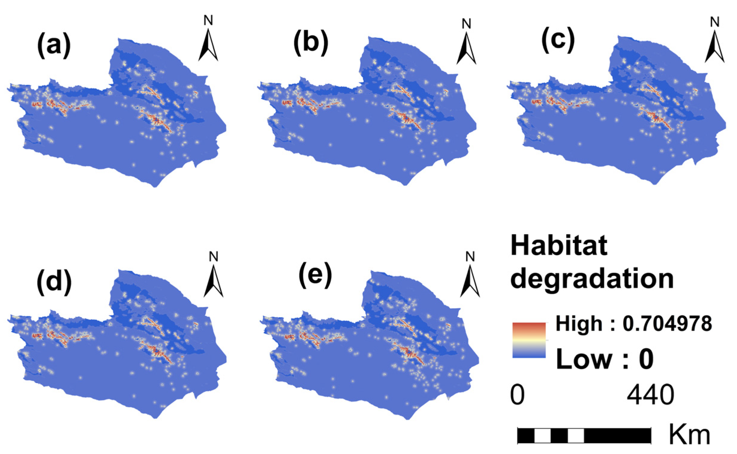 Land | Free Full-Text | Spatiotemporal Evolution of Habitat Quality and Scenario Modeling ...