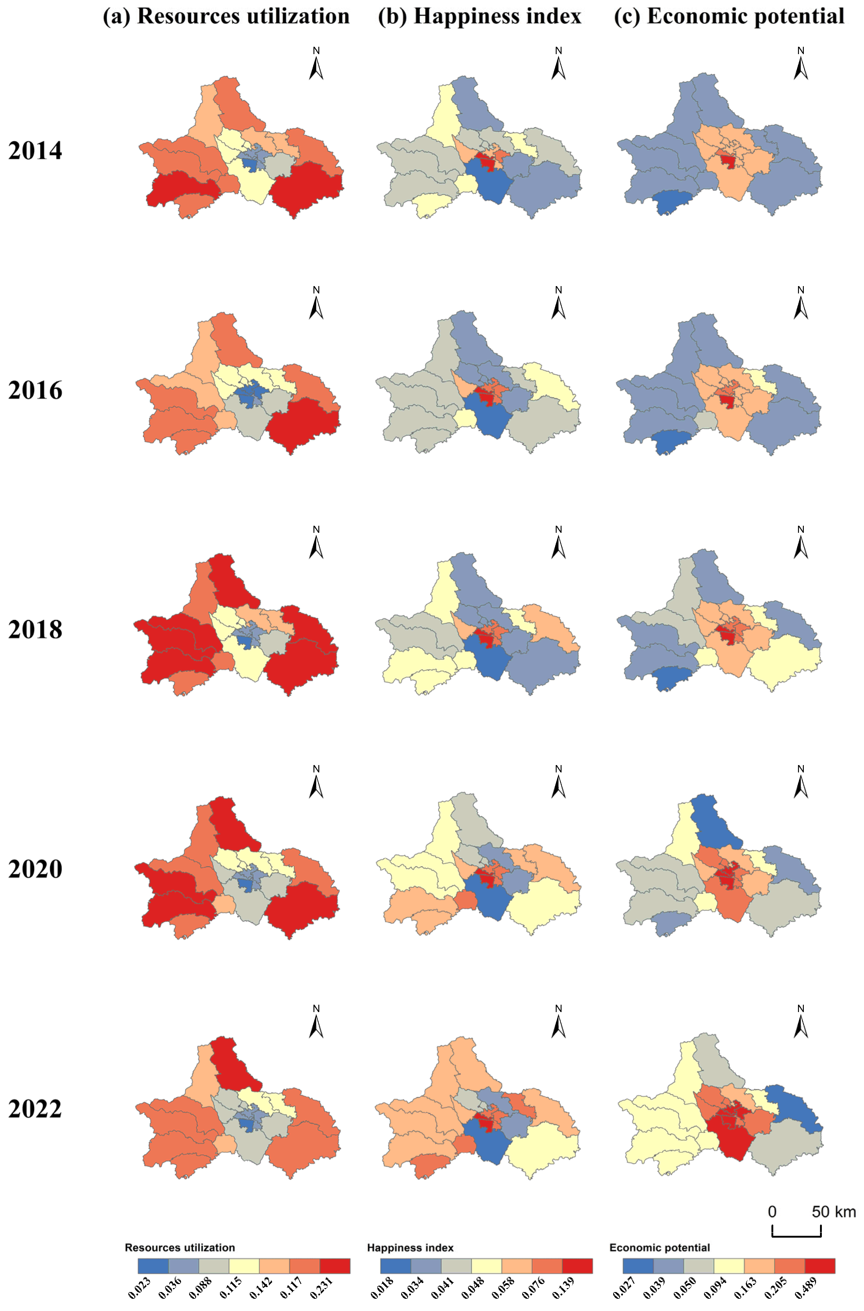 Evaluating the Spatial Heterogeneity and Driving Factors of Sustainable Development Level in ...