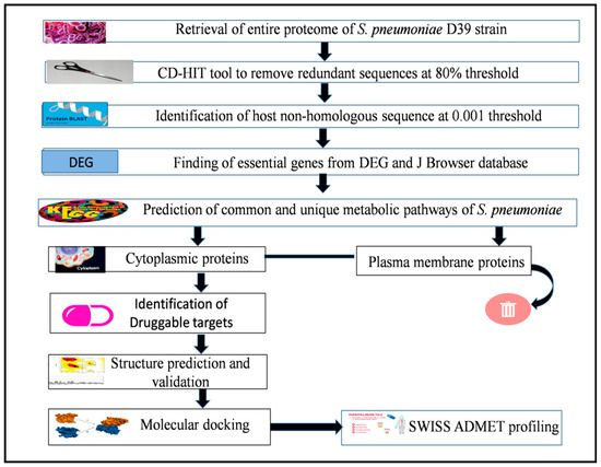 Life | Free Full-Text | In Silico Subtractive Proteomics and Molecular Docking Approaches for ...