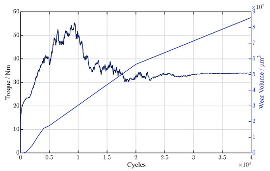 Wear Development in Oscillating Rolling Element Bearings
