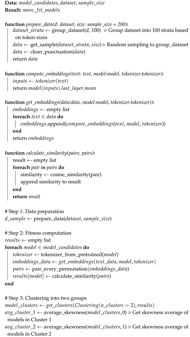 Benchmarking with a Language Model Initial Selection for Text Classification Tasks