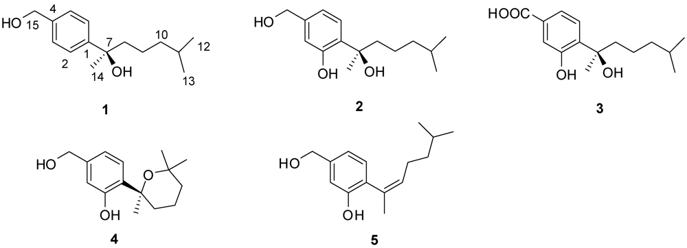 Antibacterial Bisabolane-Type Sesquiterpenoids from the Sponge-Derived ...
