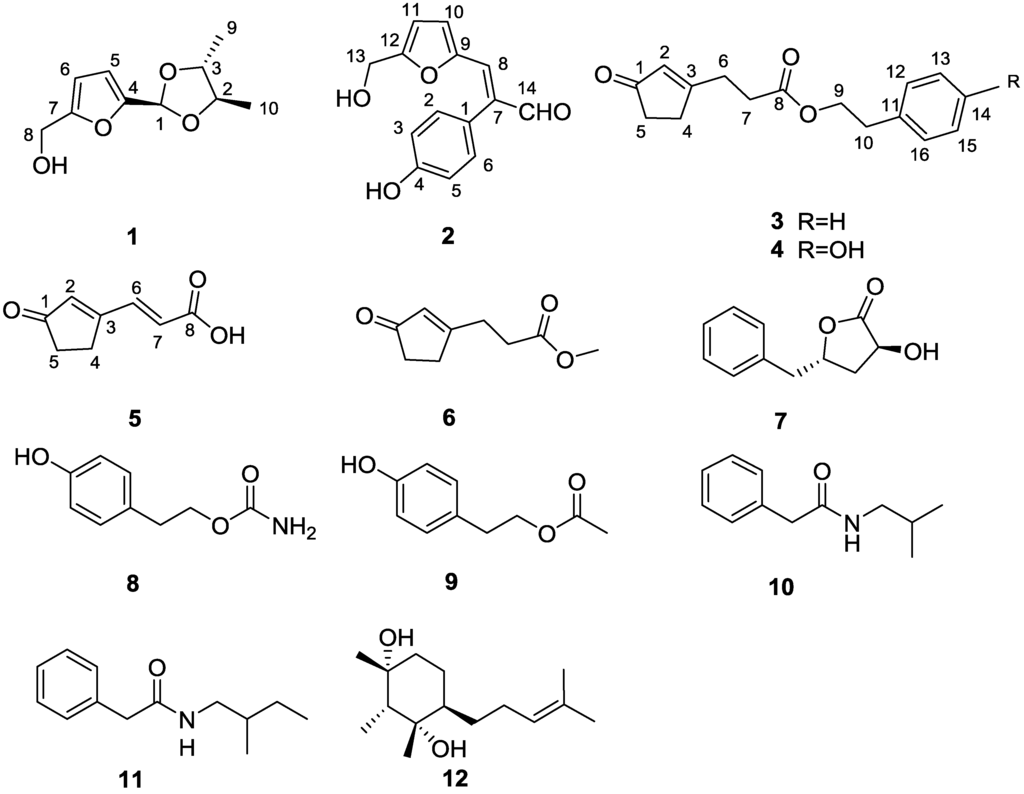 New Furan and Cyclopentenone Derivatives from the Sponge-Associated ...