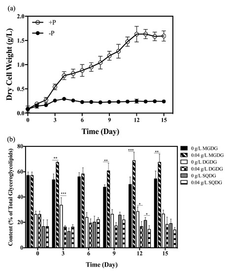 Glyceroglycolipid Metabolism Regulations under Phosphate Starvation ...