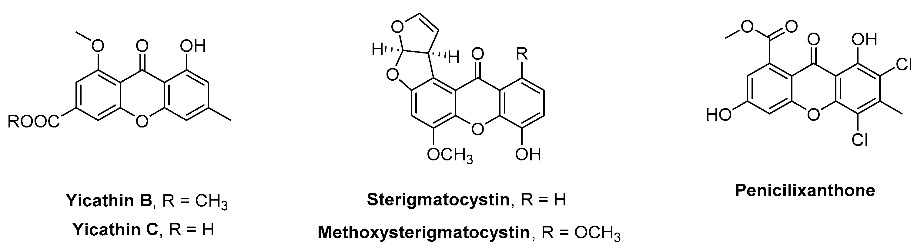 From Natural Xanthones to Synthetic C-1 Aminated 3,4-Dioxygenated ...