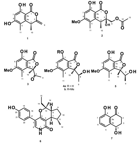 Marine Drugs | Free Full-Text | Pentaketides and 5-p-Hydroxyphenyl-2 ...