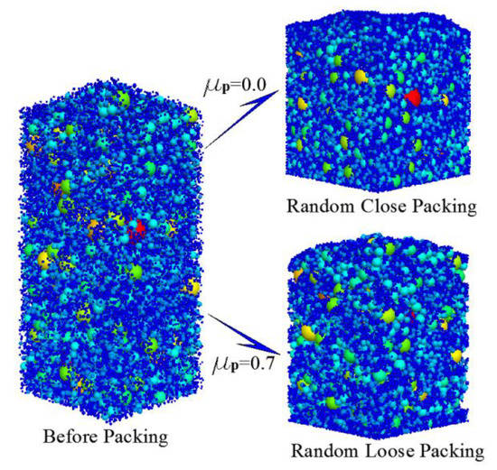 Pore Structure of Grain-Size Fractal Granular Material