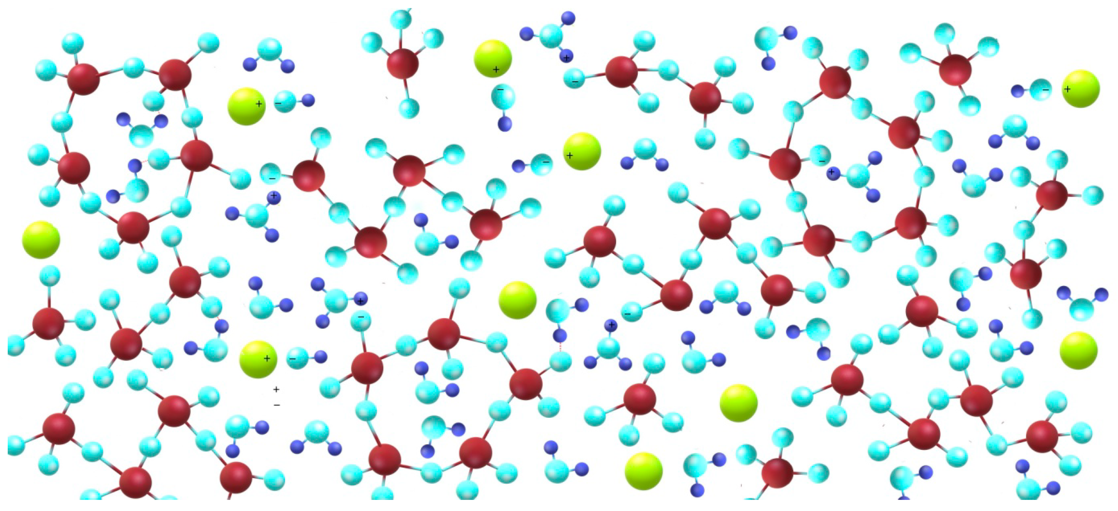 Water Interactions in Hybrid Polyacrylate-Silicate Hydrogel Systems