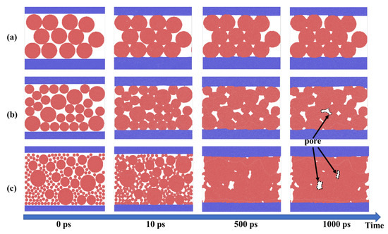 Molecular Dynamics Simulation of Sintering Densification of Multi-Scale Silver Layer