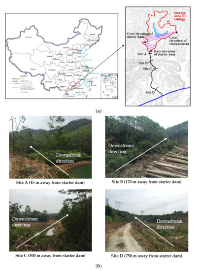Numerical Simulation of Tailings Flow from Dam Failure over Complex Terrain