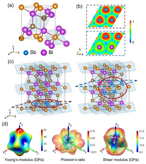 Elasticity of Mg3Bi2-xSbx
